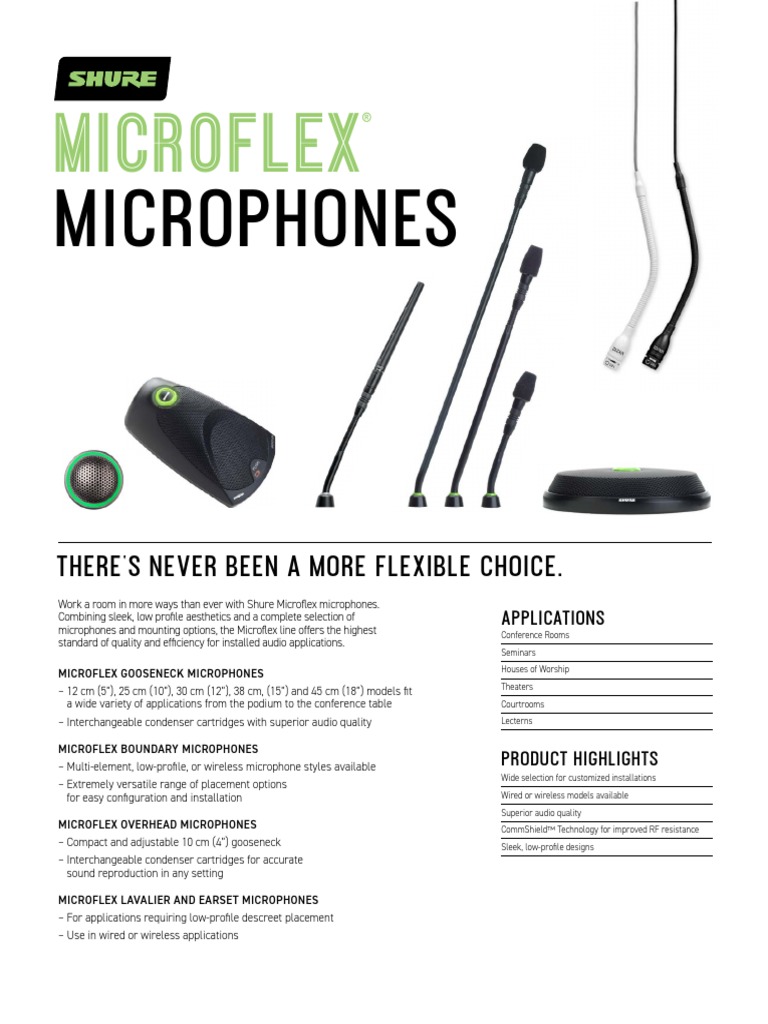 Microflex Wired 2019 Letter EN | PDF | Microphone | Decibel
