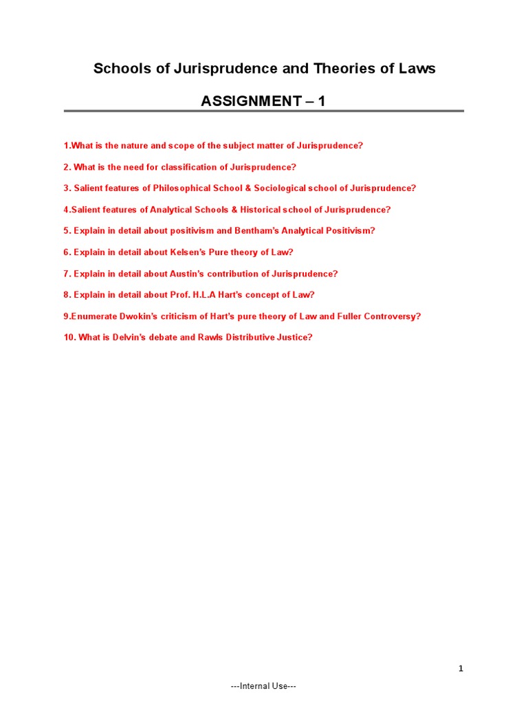 Jurisprudence Assigment Notes | PDF | Jurisprudence | John Rawls