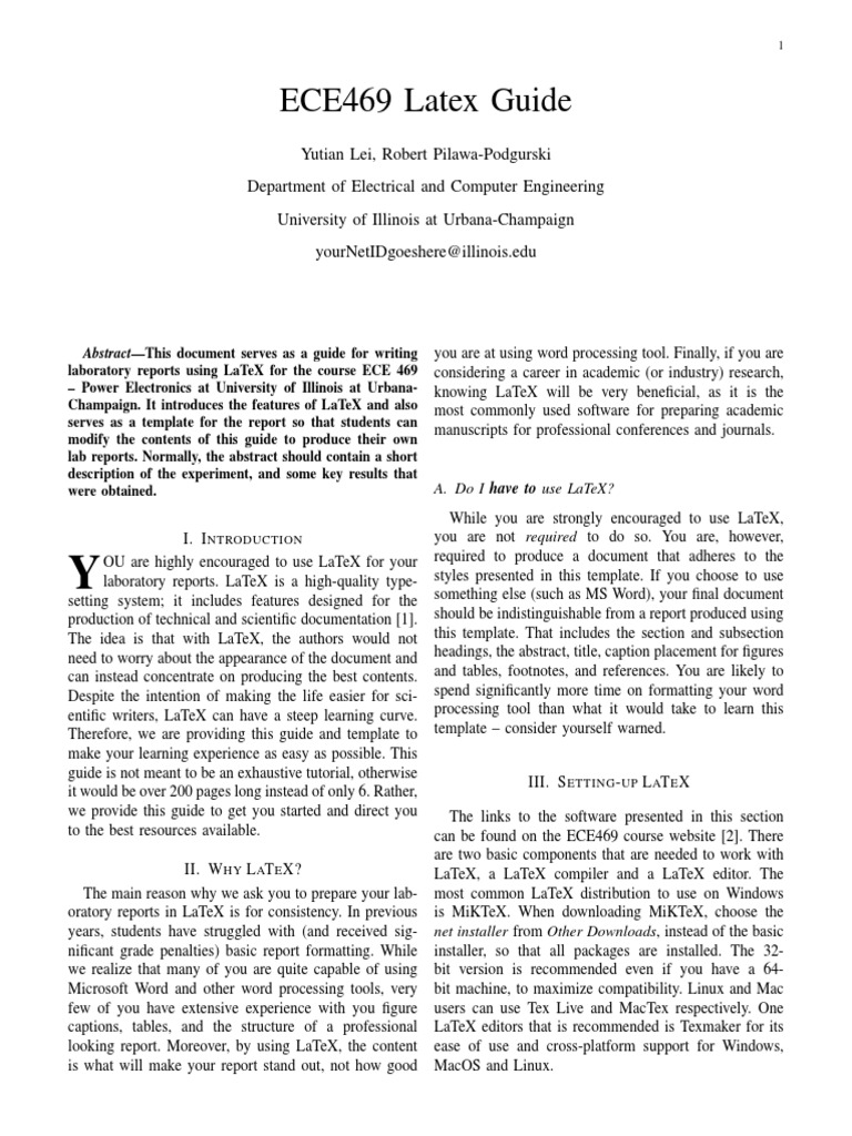 Latex Guide | PDF | Citation | Te X