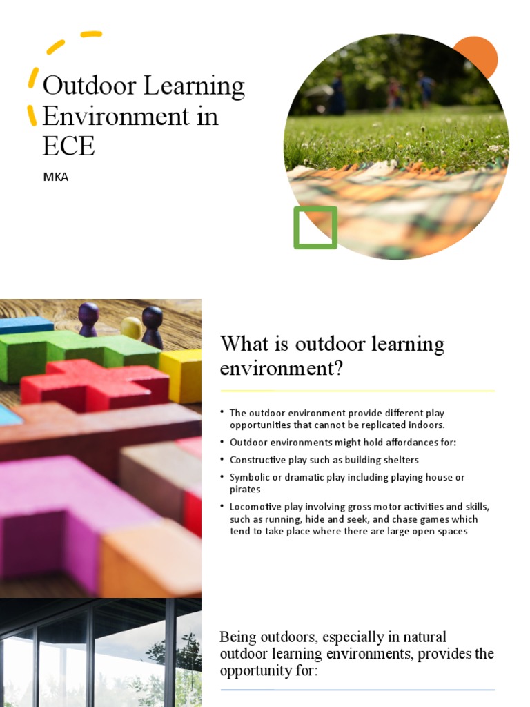 CHAPTER 4 Outdoor Learning Environment in ECE | PDF | Learning ...