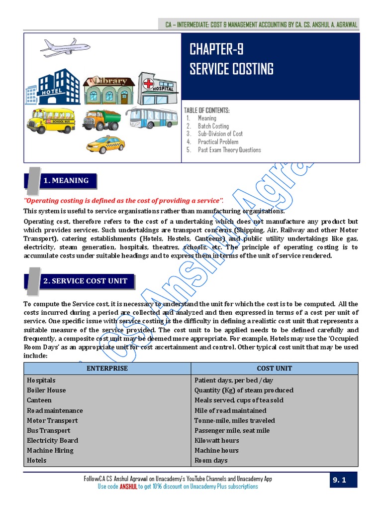 Service Costing in Transport Operations | PDF | Bus | Airlines