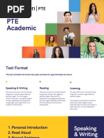 PTE Academic Exam Structure Overview | PDF | Multiple Choice | Tests