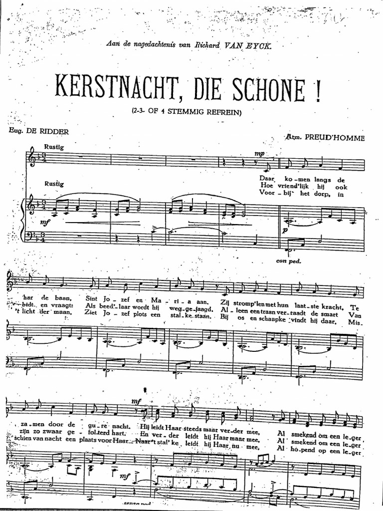 Kerstnacht, Die Schone | PDF