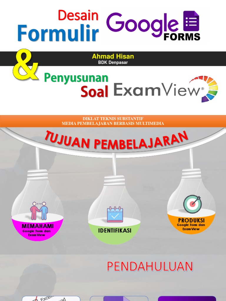 Bahan Tayang Google Form Team Dan ExamView | PDF | Komputer