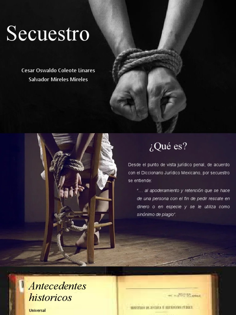 Presentación Secuestro | PDF | Secuestro | Justicia penal