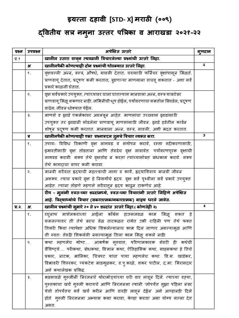Marathi-MS Term2 | PDF