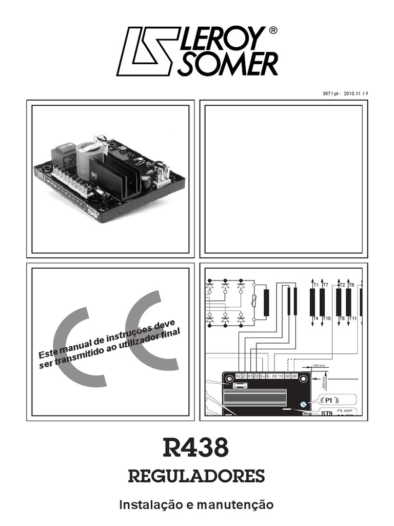 Leroy Somer R438 | PDF | Rede elétrica | Indutor