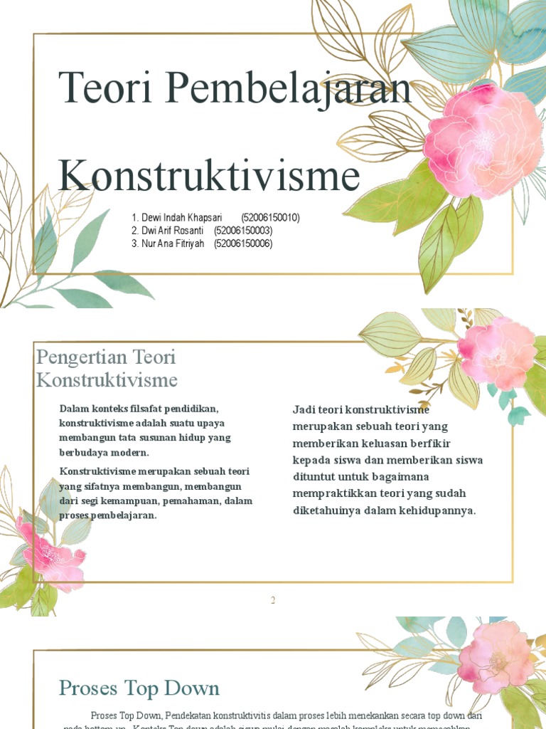 Teori Konstruktivisme | PDF