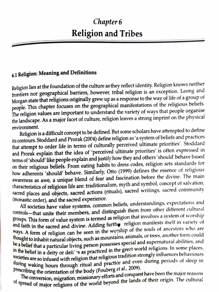 Religion and Tribes | PDF