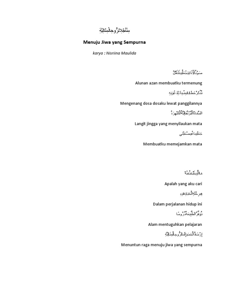 Puisi Bahasa Arab Kelas Xii Ips Pdf