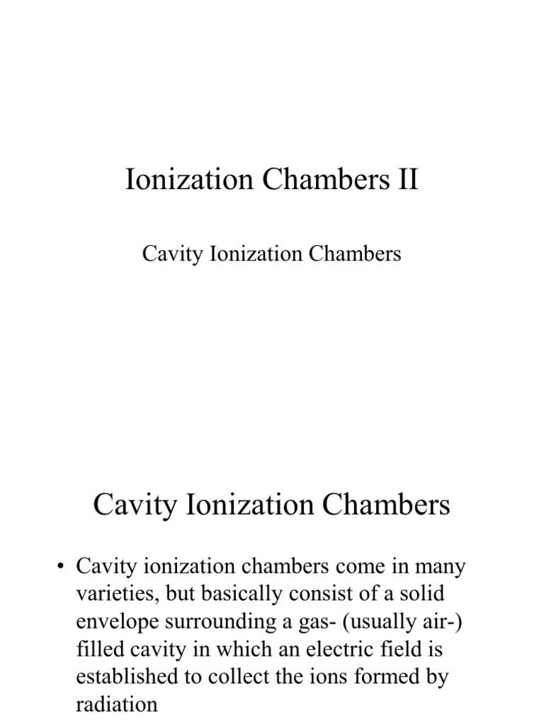 Ionization Chambers II | PDF | Insulator (Electricity) | Electric Current