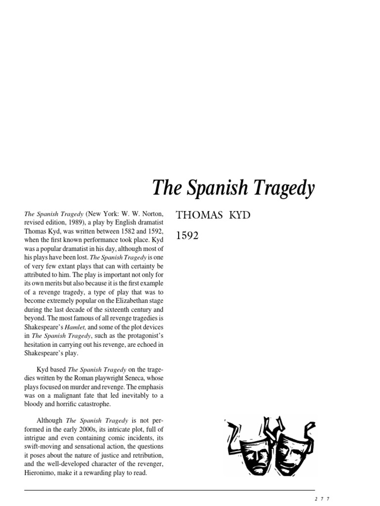 Overview of The Spanish Tragedy | PDF | History | Mystery, Thriller ...