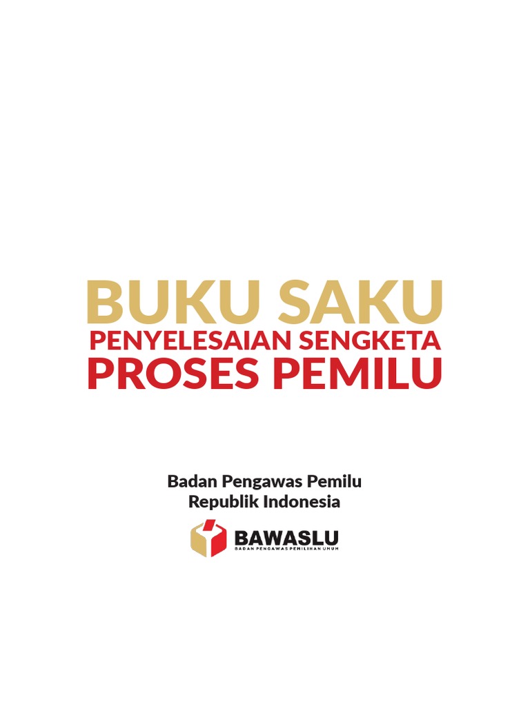 Buku Saku Penyelesaian Sengketa | PDF