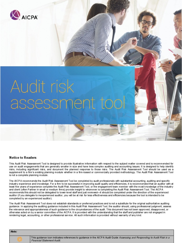 Eaq Audit Risk Assessment Tool | PDF | Audit | Internal Control