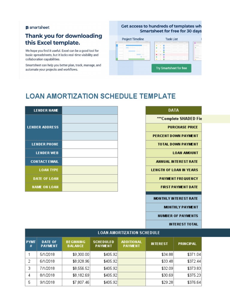 IC Loan Amortization Calculator Schedule 8794 | PDF | Loans | Interest