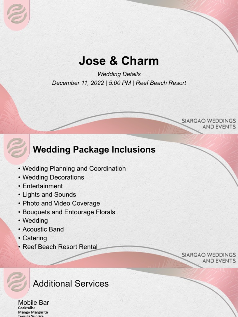 Sample Event Styling Deck | PDF | Desserts | Cakes