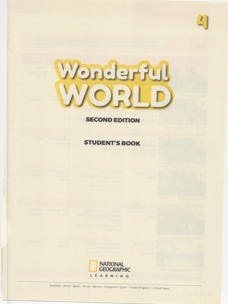 Wonderful World 4 STUDENT'S BOOK 01-30 | PDF