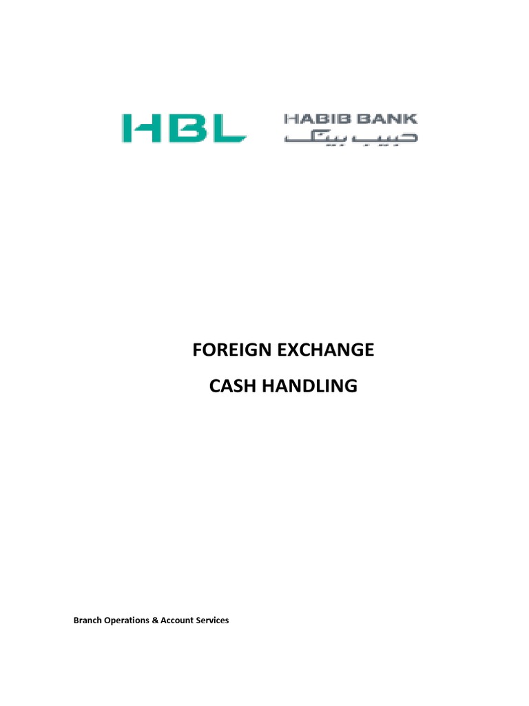 Foreign Exchange Cash Handling Guide | PDF | Cash | Cheque
