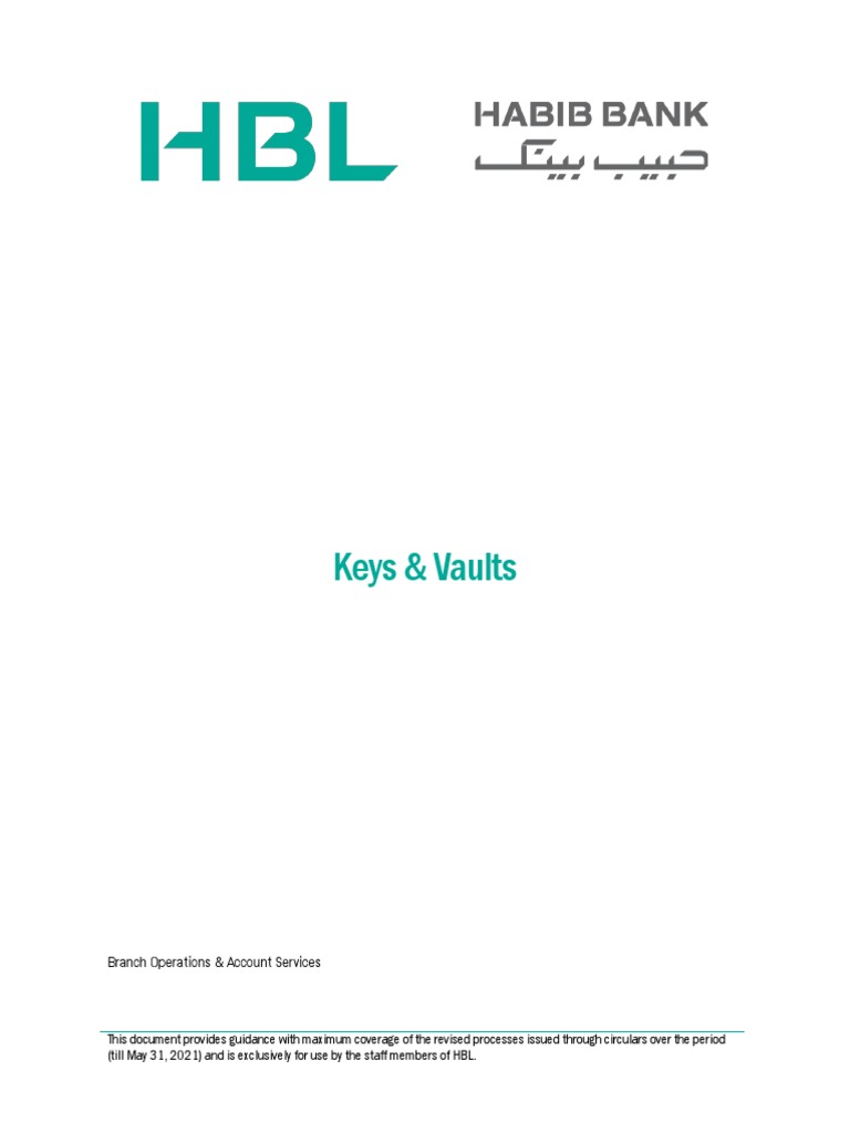 Keys Vaults | PDF | Automated Teller Machine | Banks