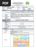 Grade 7-semi-detailed-lesson-plan-in-measure-of-central-tendency | PDF | Mean | Mode (Statistics)