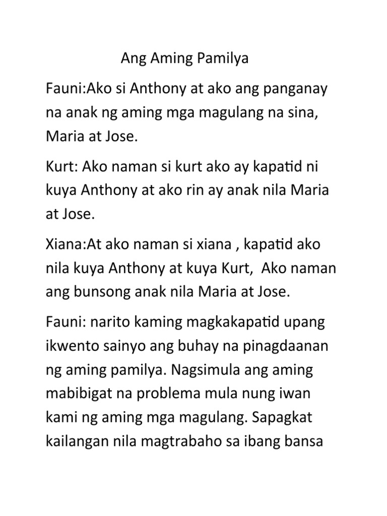 Ang Aming Pamilya | PDF