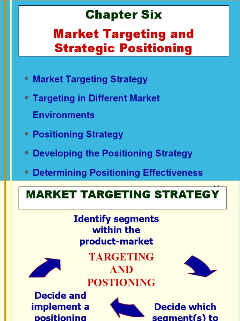 Chap006 - Market Targeting and Strategic Positioning | PDF | Marketing ...