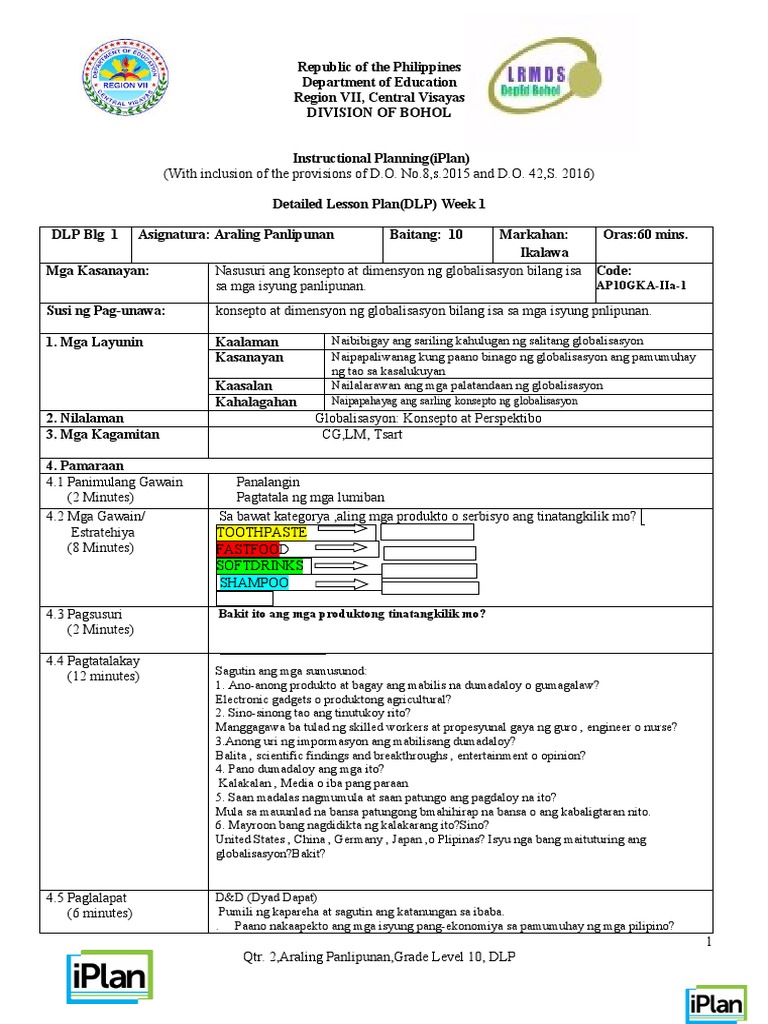 Dlp 10 Quarter 2 Dlp Doc Version 1 Pdf