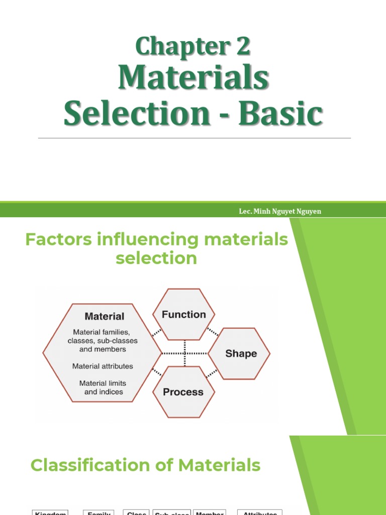 Chapter 2 Materials Selection Basic - Case Study | Download Free PDF | Beam (Structure ...