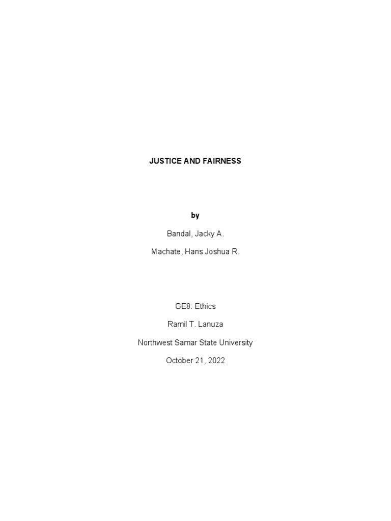 Ethics 101 | PDF | Justice | Crime & Violence