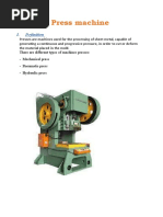 Hydraulic Press - Diagram, Working, Types & Application (PDF) | PDF ...