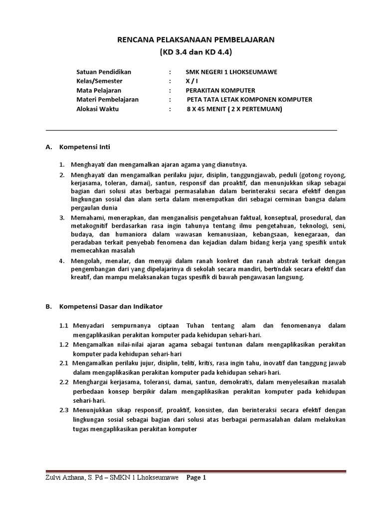 RPP - Contoh Oke | PDF | Karier & Perkembangan | Seni