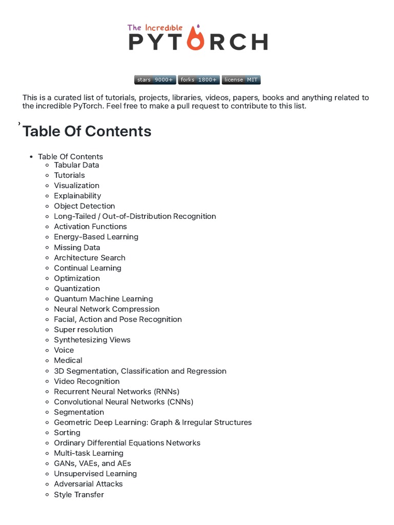 Pytorch Guide Pdf Deep Learning Artificial Neural Network 7484