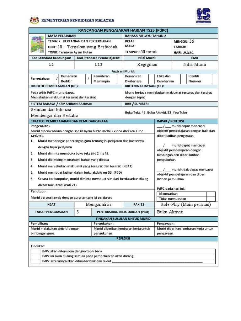 BM THN 2 TS25 (Unit 20) | PDF
