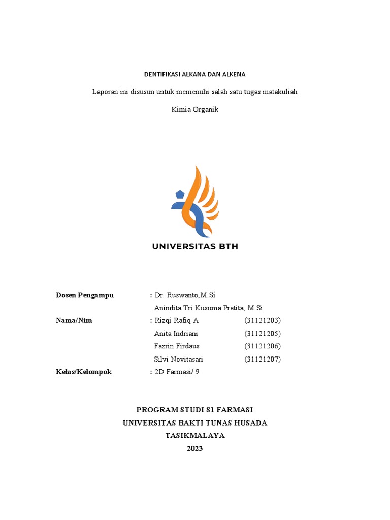 Laprak Kimor Hidrokarbon - Kel 9 - 2D | PDF