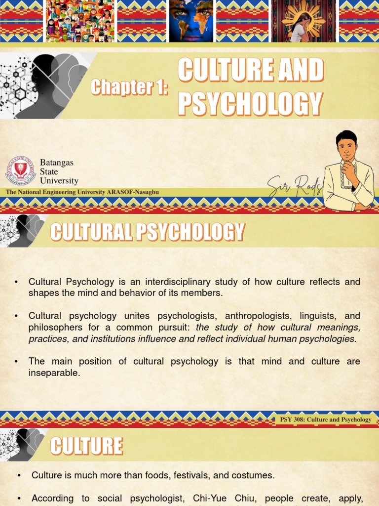 Lesson 1-Culture and Psychology | PDF | Psychology | Science