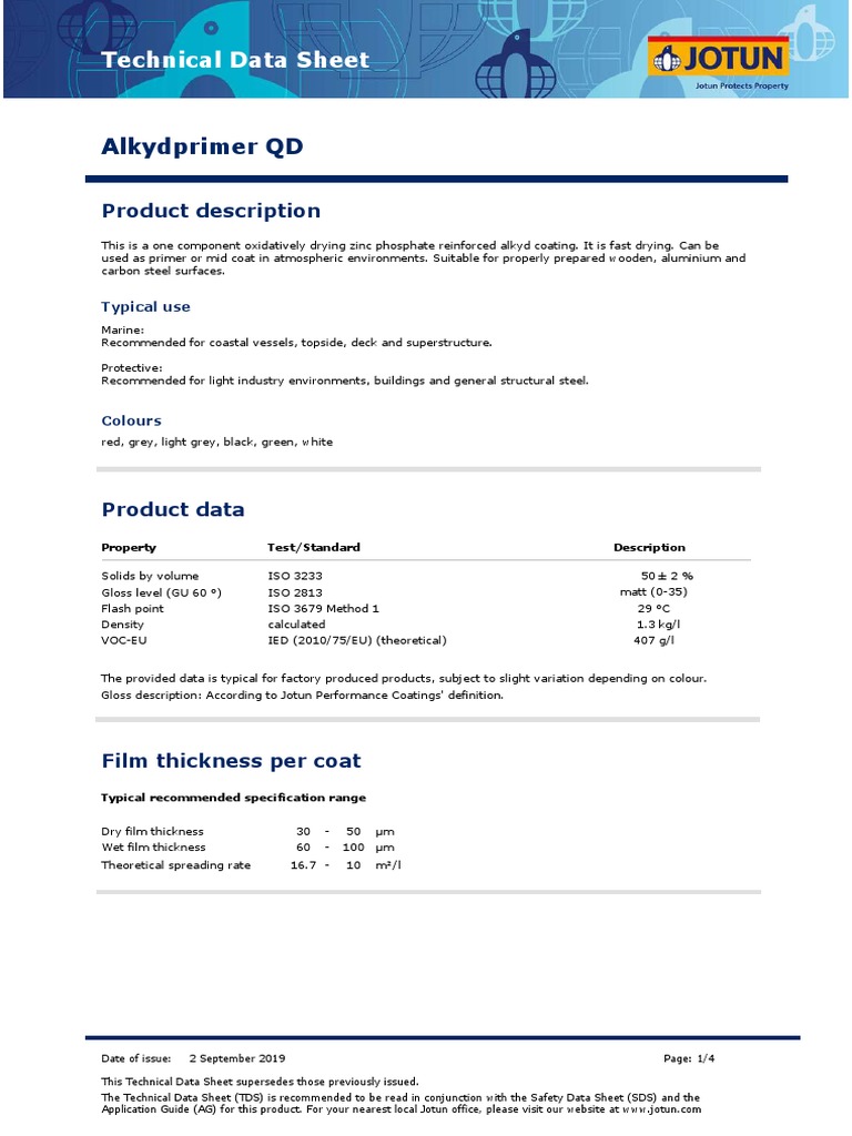 Alkyd Primer QD | PDF | Abrasive | Physical Sciences
