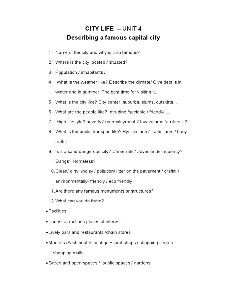 City Life - Presentation | PDF