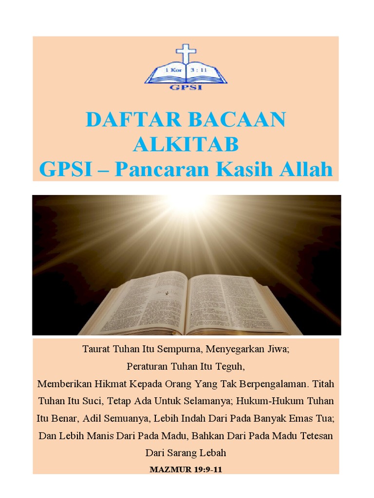 Daftar Bacaan Alkitab | PDF