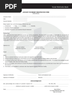 SBI KYC Annexure A Form | PDF | Finance & Money Management