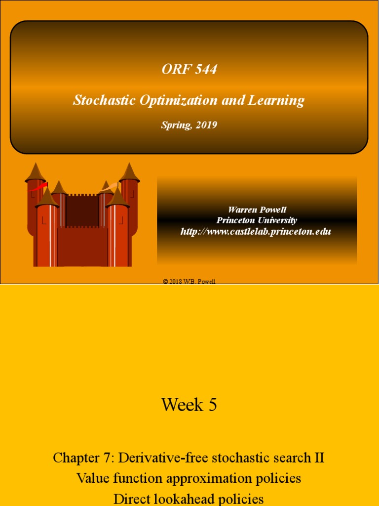 ORF 544 Week 5 Derivative Free Stochastic Optimization VFA and DLA | PDF | Normal Distribution ...