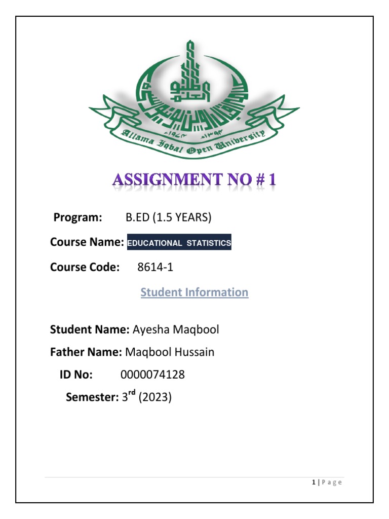 Program: Course Name: Course Code:: B.ED (1.5 YEARS) | PDF | Level Of ...