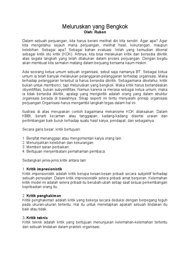 Meluruskan Yang Bengkok | PDF