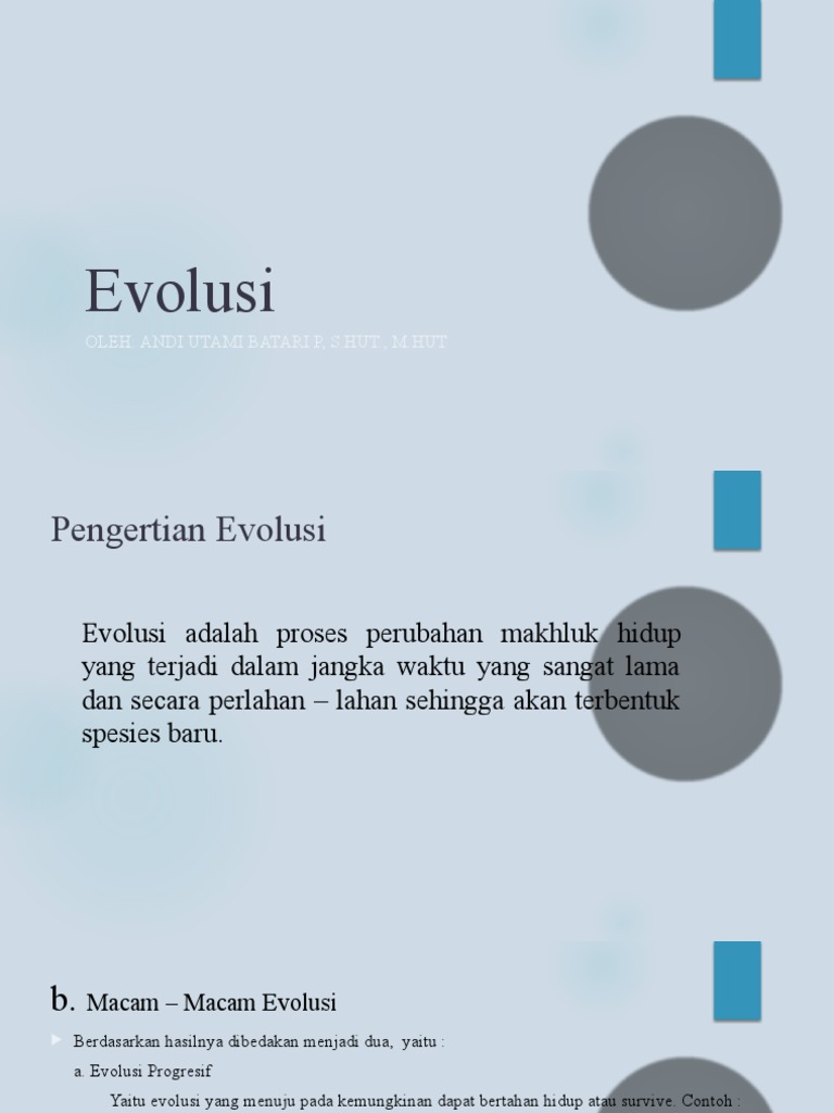 Evolusi | PDF