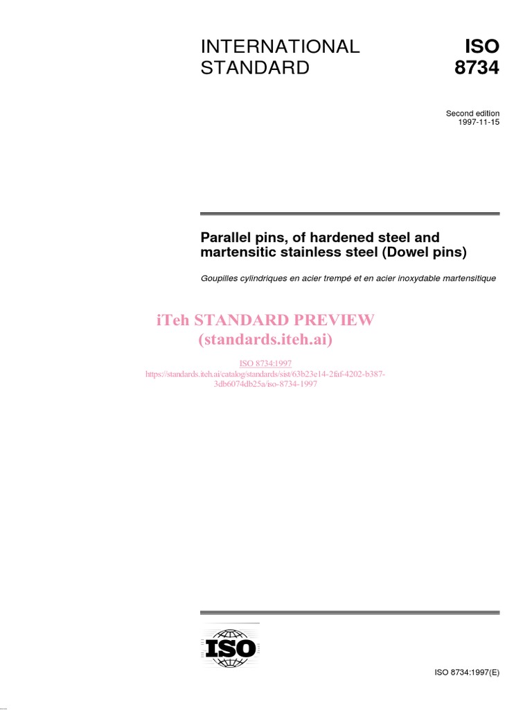 Iso 8734 1997 | PDF | International Organization For Standardization ...