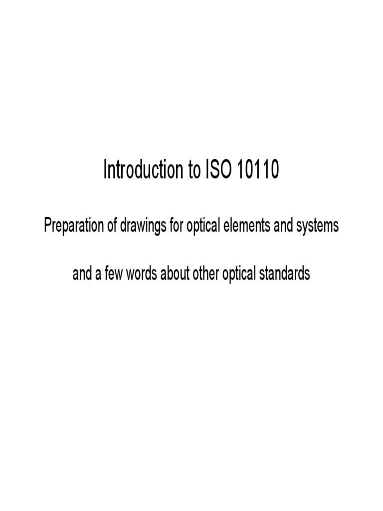 Iso 10110 | Download Free PDF | Optics | Laser