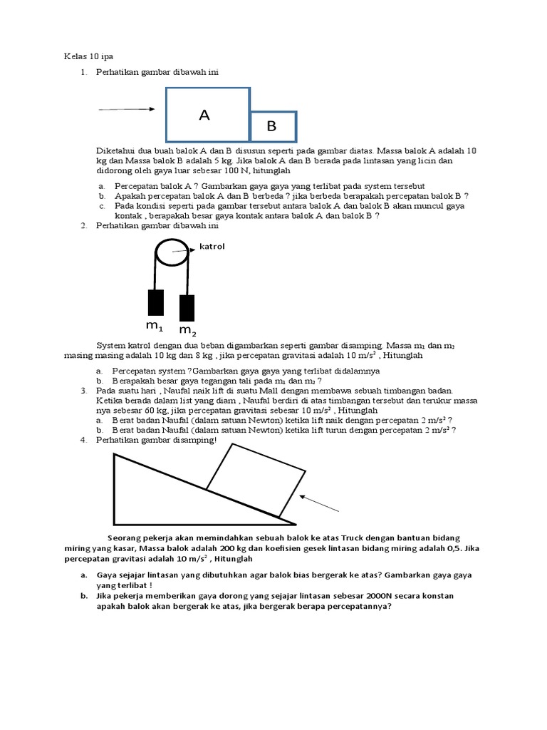 LATIHAN SOAL FISIKA KELAS 10 IPA | PDF