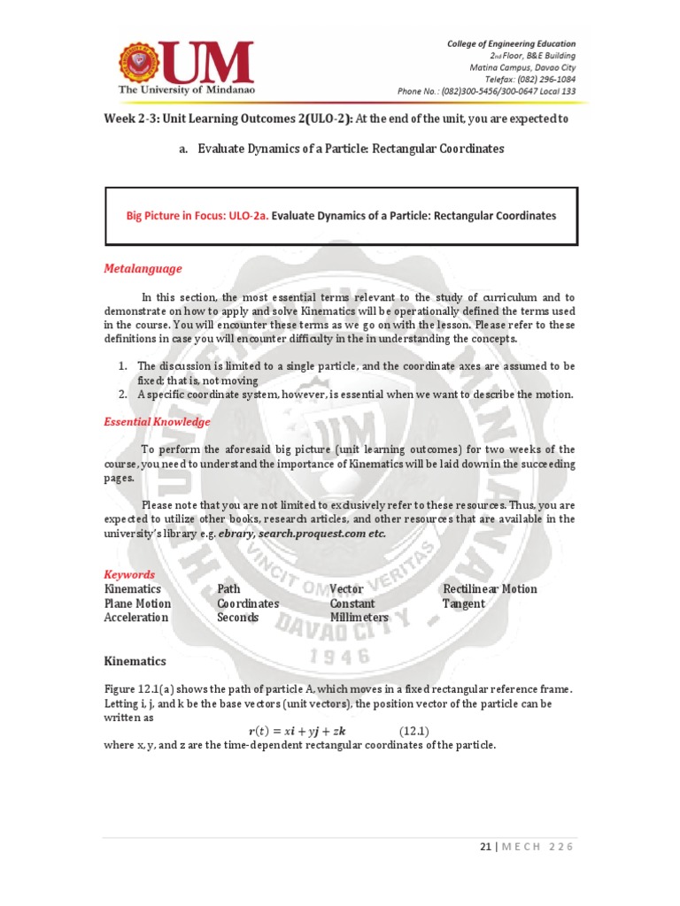 Kinematics | PDF | Differential Equations | Force