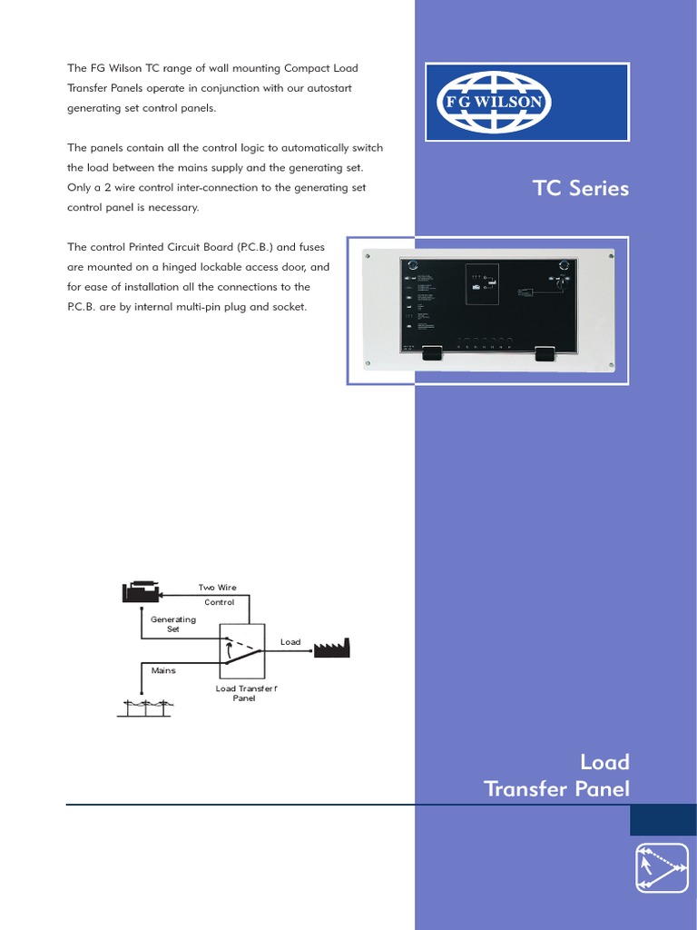TC Load Transfer Panel (GB) 0504 | PDF | Mains Electricity | Electric Power
