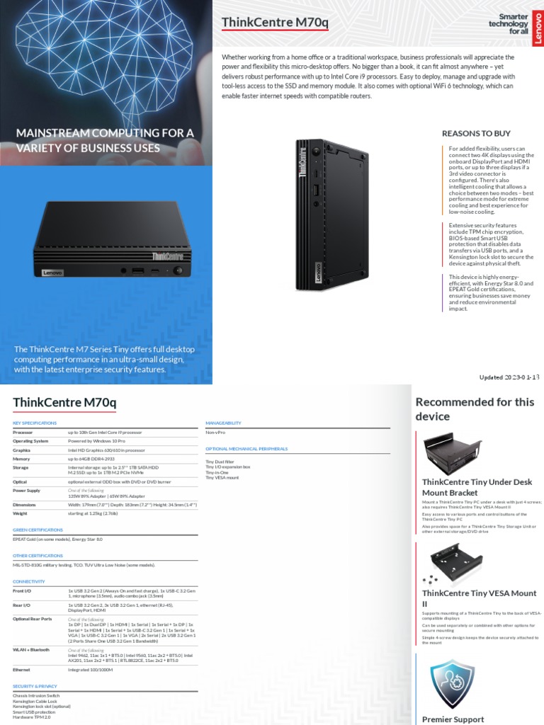 M70Q PDF | PDF | Usb | Computer Science