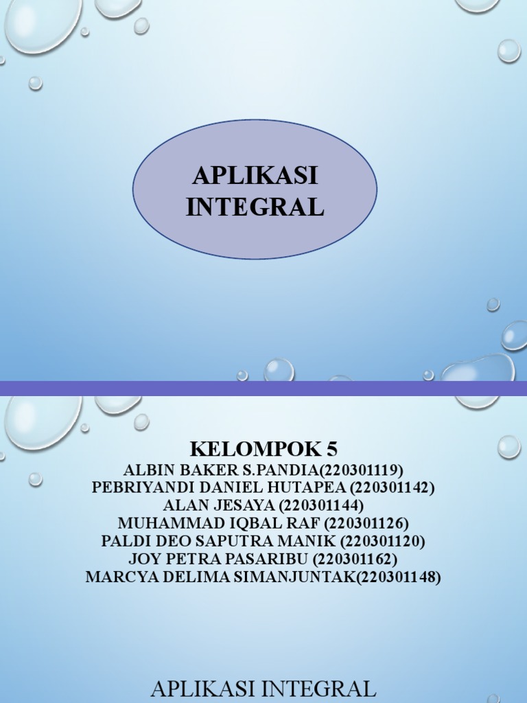 Aplikasi Integral | PDF